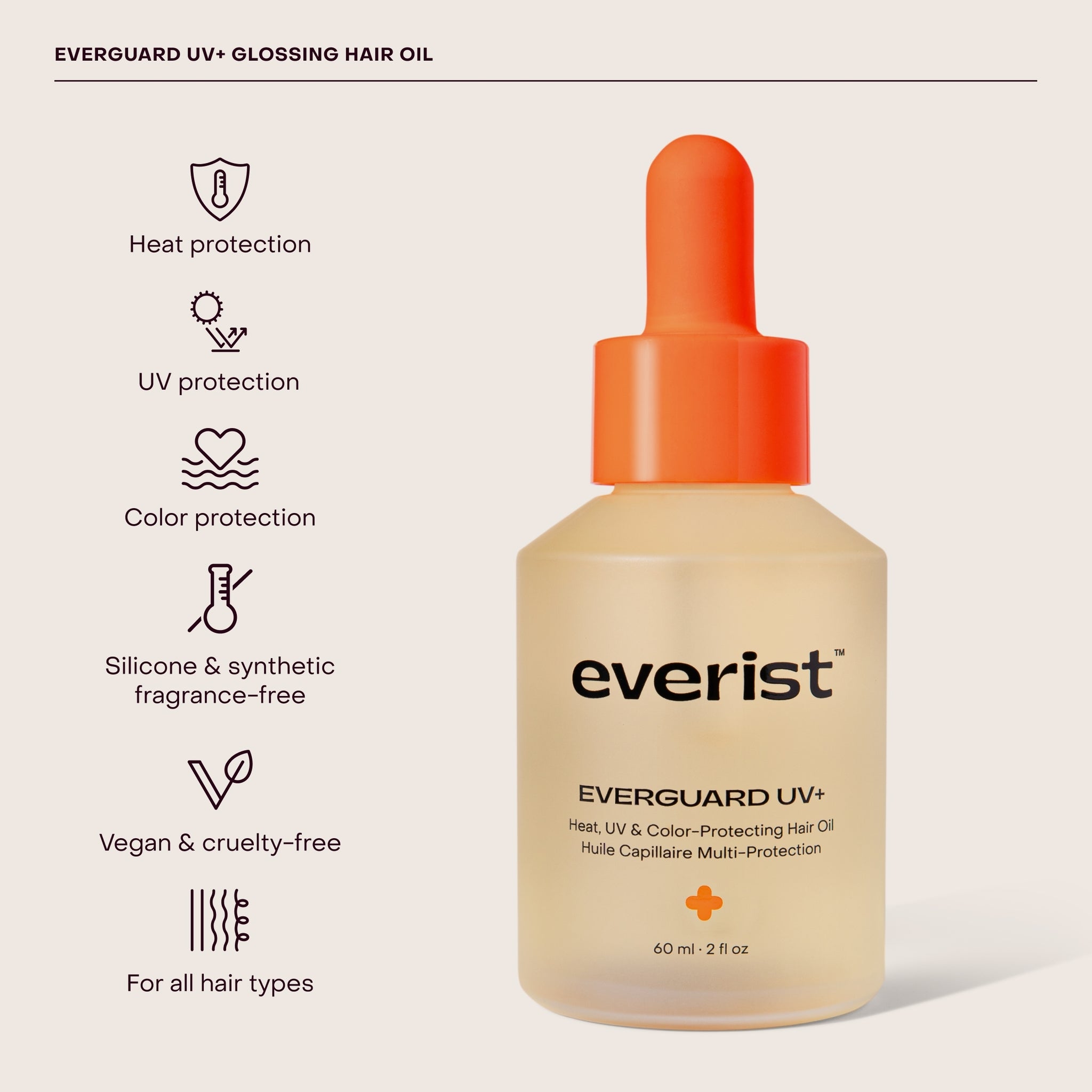 EverGuard UV+ Glossing Hair Oil | Everist